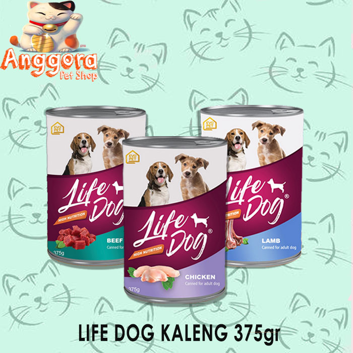 Jual Makanan Anjing Kaleng Wet food LIFE DOG Can All Stage 375gr ...