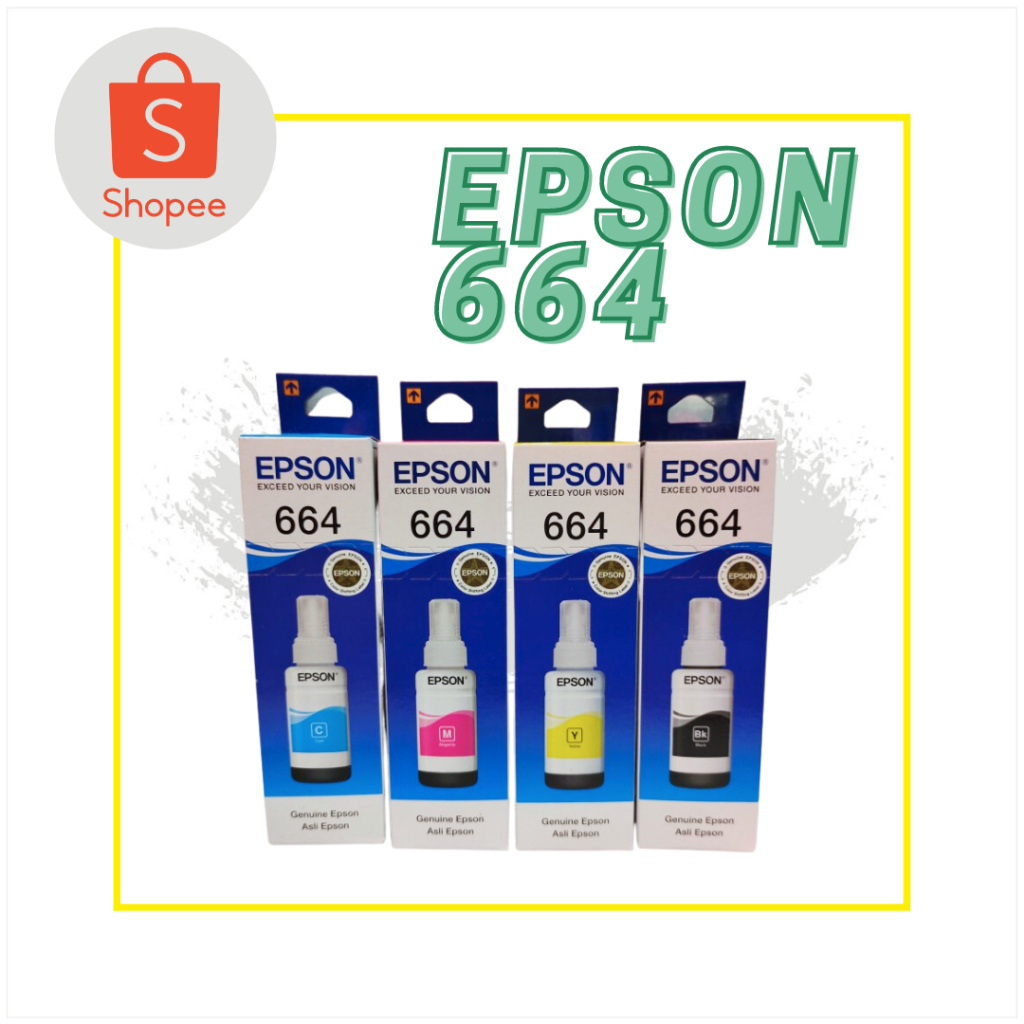 Jual TINTA EPSON 664 ORIGINAL PRINTER L SERIES 70ML 100% ORIGINAL | Shopee Indonesia