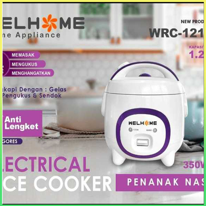 Jual MEGIC COM WELHOME MINI RICE COOKER MAGIC COM 1.2 LITER MULTIFUNGSI ...