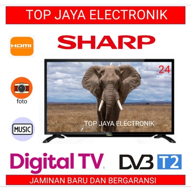 Jual LED TV SHARP 24 INCH DIGITAL TV NEW SERIES | Shopee Indonesia