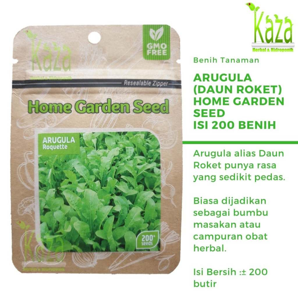 Jual Benih Arugula Isi 200 butir - Daun Rocket Roka Jarjir | Shopee ...