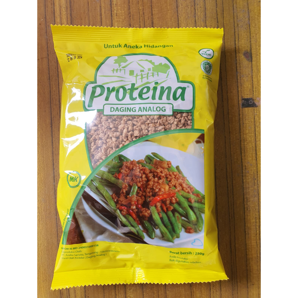 Jual Proteina Daging Analog 250gr / Protein Nabati / Daging Nabati ...