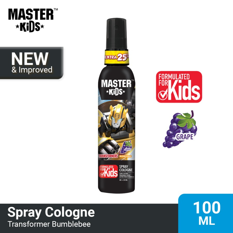 Jual Master Kids Spray Cologne Transformer Bumblebee Botol 80ml+20ml ...