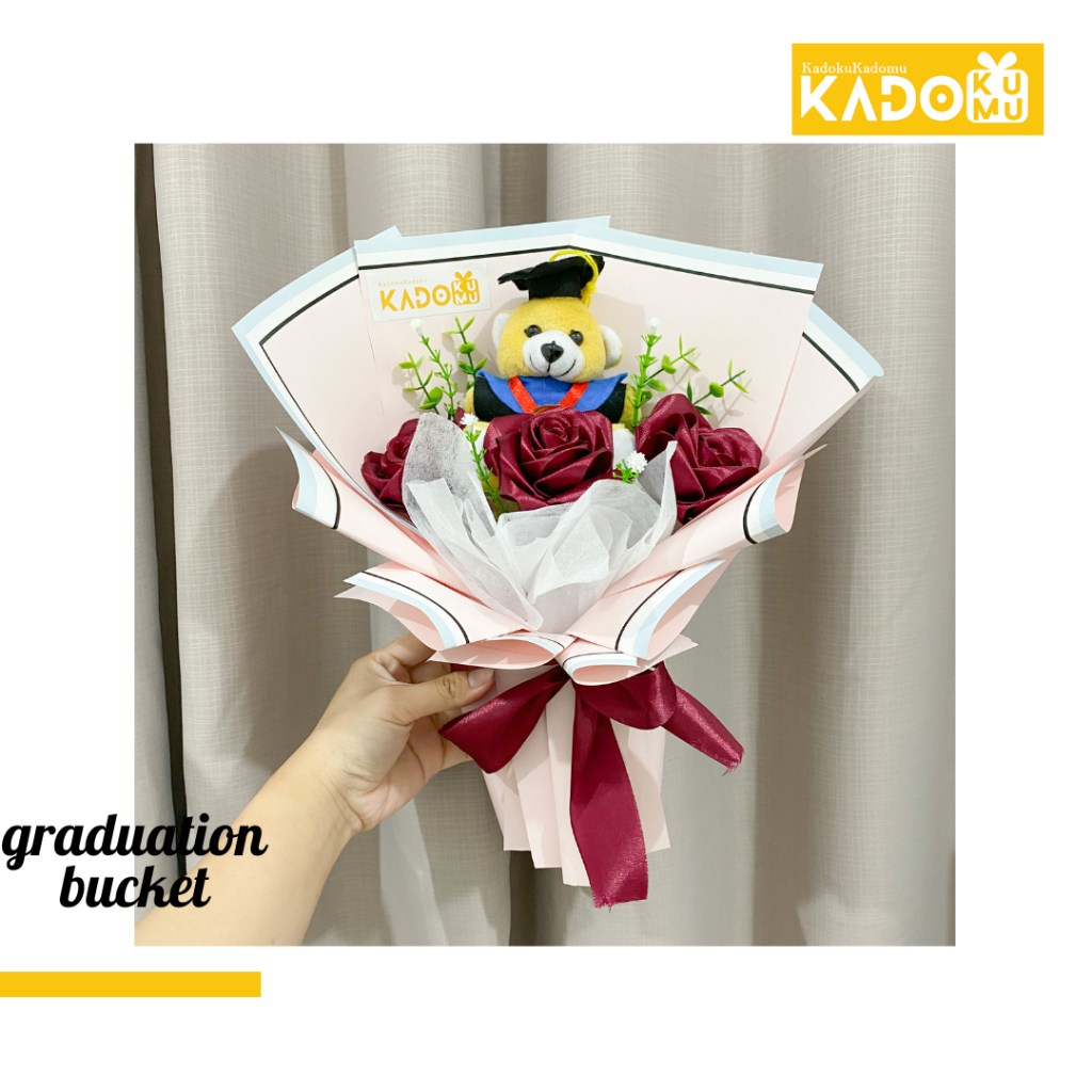 Jual KADOKUKADOMU BOUQUET - [1 HARI JADI]BUKET BUNGA SATIN HOMEMADE ...