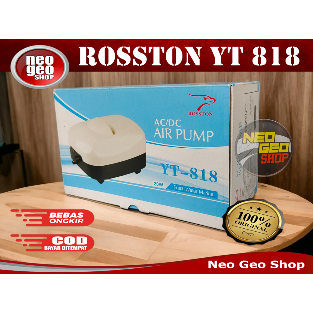 Jual ROSSTON YT 818 YT818 Mesin Pompa Gelembun Udara Aquarium Aerator ...