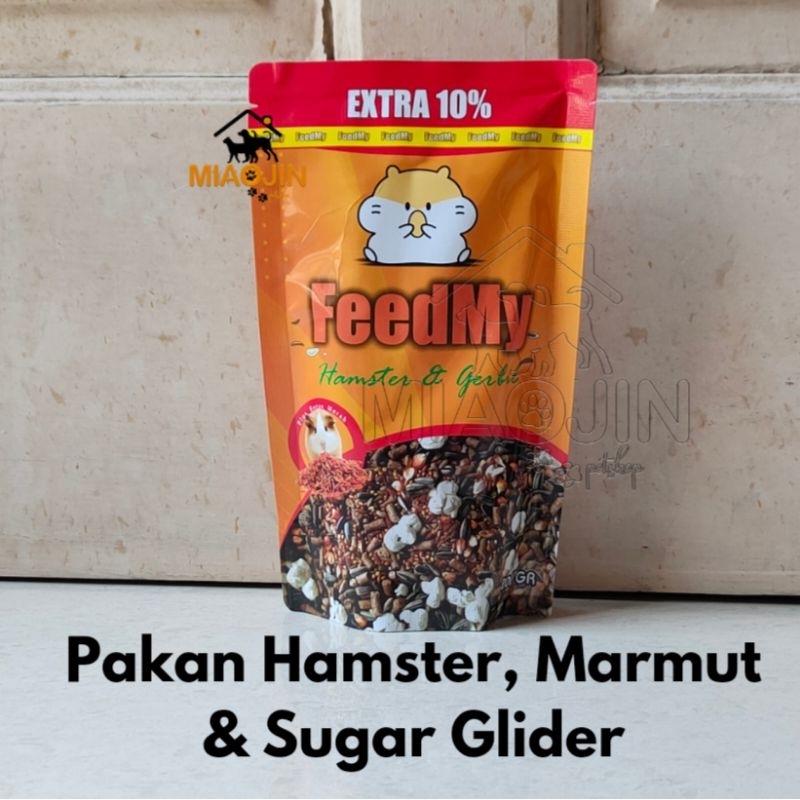 Jual Makanan Hamster Food 200gr - Pakan Marmut Snack Biji Bijian Kuaci ...