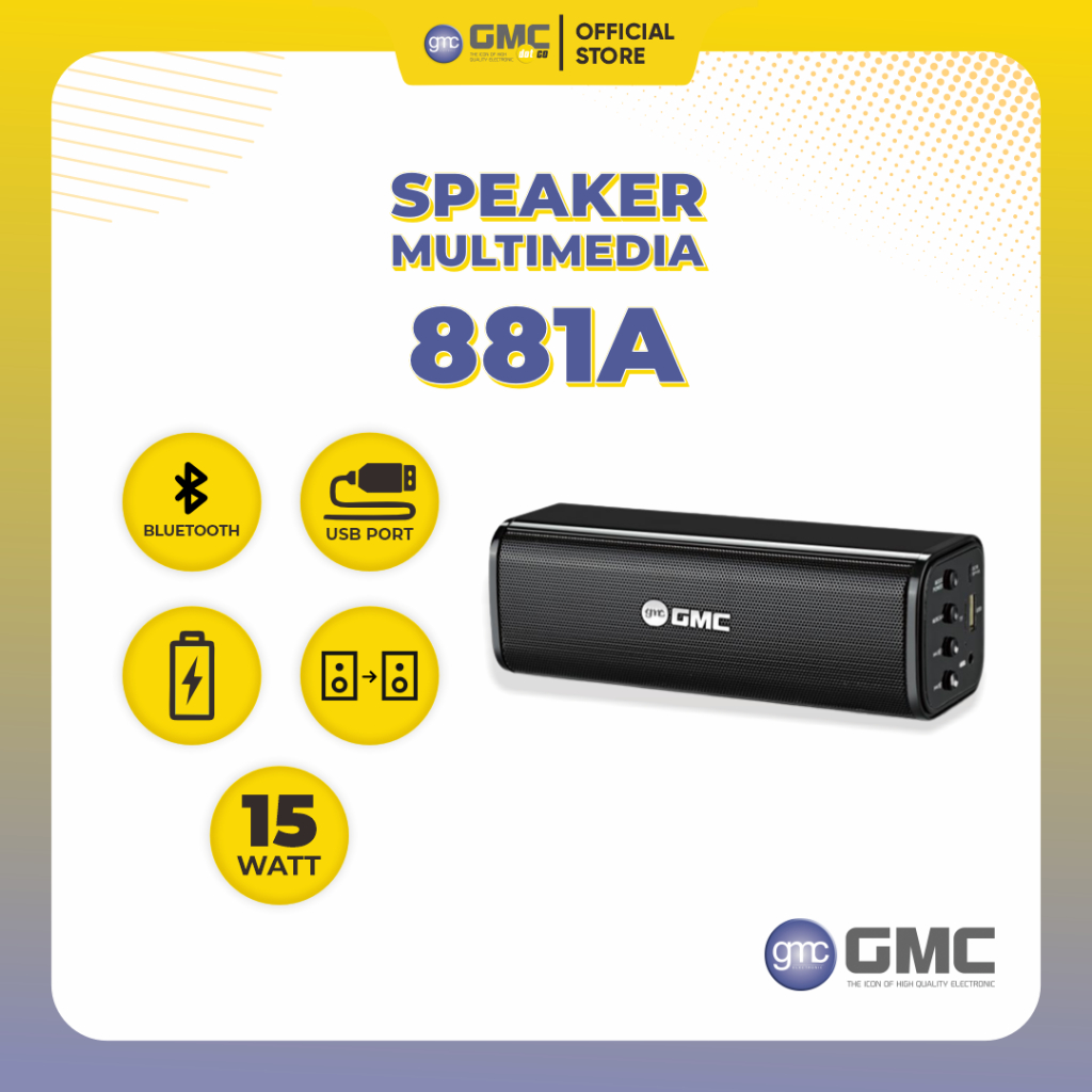 Jual GMC SPEAKER 881A BLUETOOTH | TERMURAH + GRATIS ONGKOS KIRIM* | Shopee Indonesia