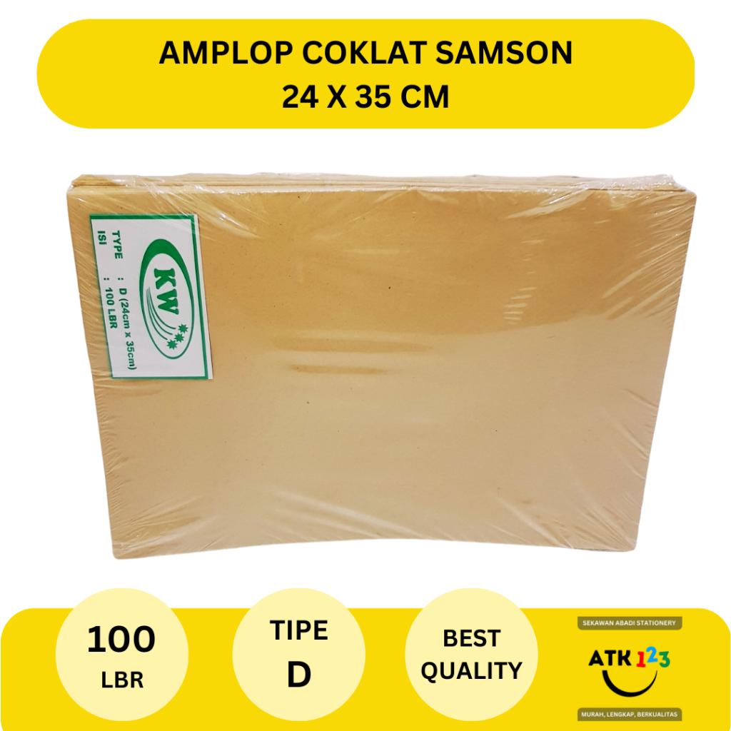 Jual KW SAMSON Amplop Coklat Samson D Ukuran 24x35cm / Amplop Dokumen ...