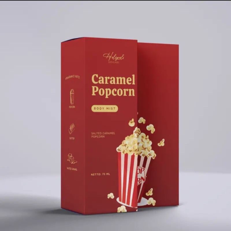 Jual READY BODY MIST POPCORN CARAMEL PARFUME MINYAK WANGI POPCORN ...