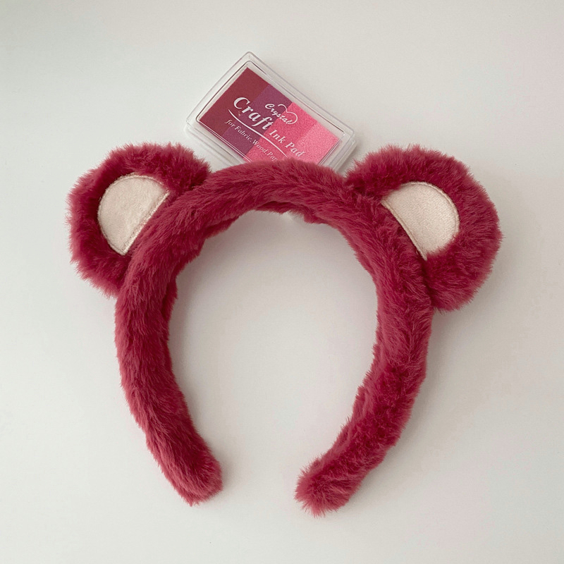 Jual COD ️Bando Lotso Karakter Telinga Bear Lucu Korea Beruang Stroberi ...