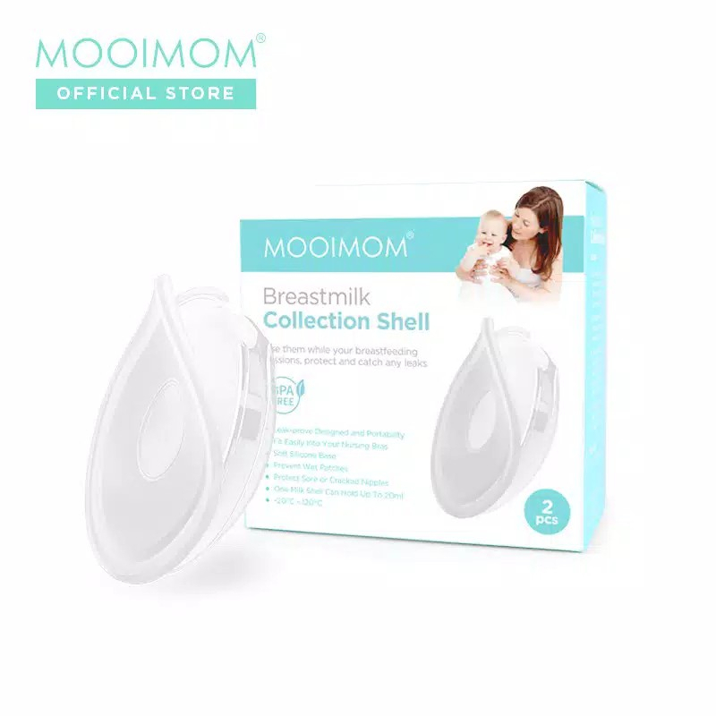 Jual MOOIMOM Breastmilk Collection Shells / Breastshell / Penampung ASI ...