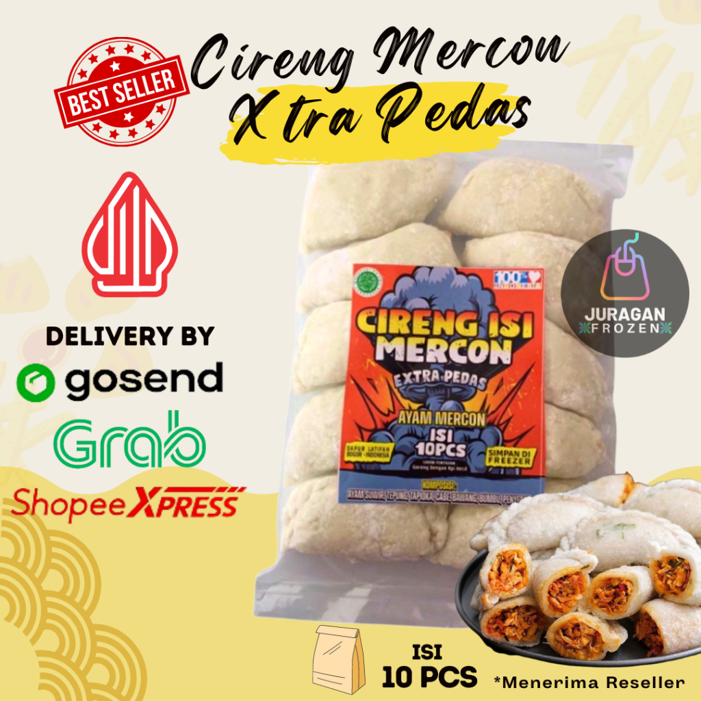 Jual CIRENG MERCON ISI AYAM SUWIR PEDAS CRISPY FROZEN HOMEMADE / CIRENG ...