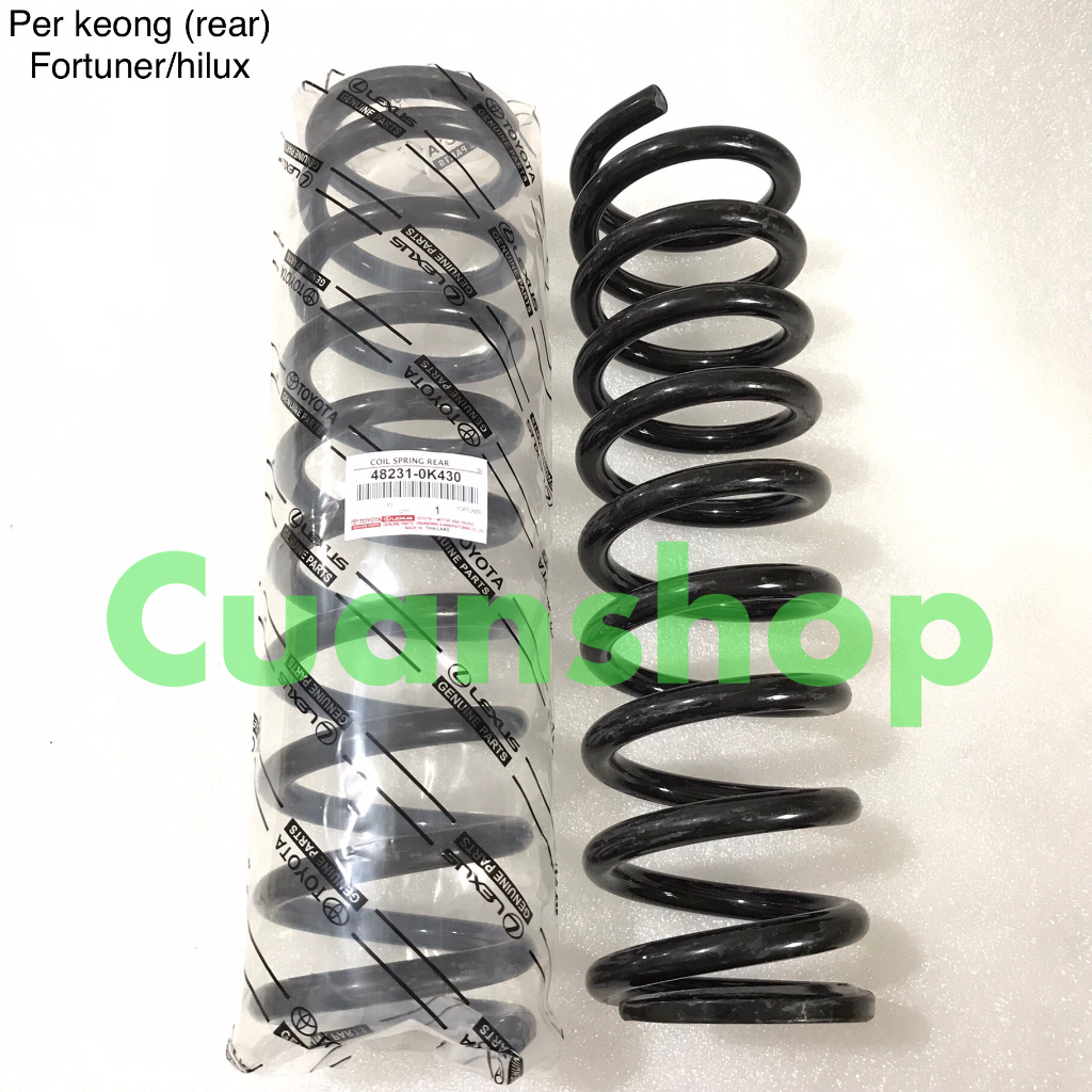 Jual PER KEONG COIL SPRING BELAKANG TOYOTA FORTUNER HILUX ASLI | Shopee ...