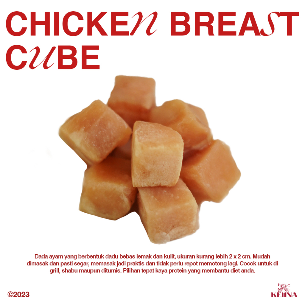 Jual Dada Ayam Fillet Potong Dadu Boneless Chicken Breast Cube | Shopee ...