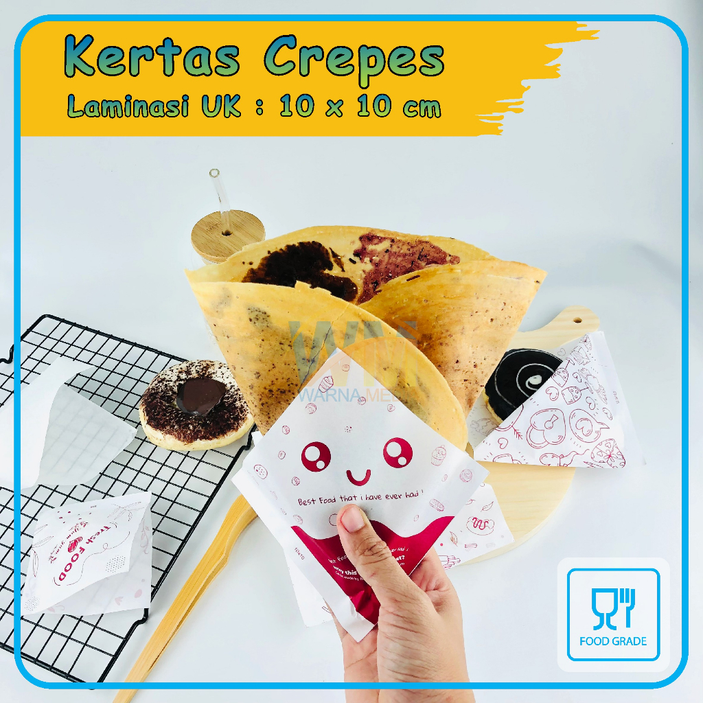 Jual Kemasan Crepes / Paper Lunch Crepes / Tempat Makan Crepes / Wadah ...