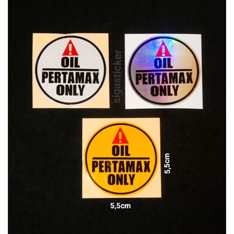Jual sticker pertamax sticker oil pertamax cutting sticker motor ...