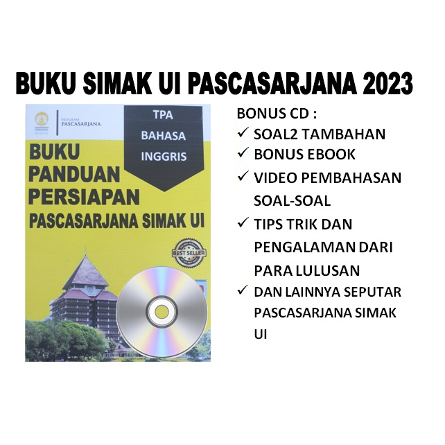 Jual BUKU PANDUAN DAN PERSIAPAN SIMAK UI PASCASARJANA 2024 | Shopee Indonesia