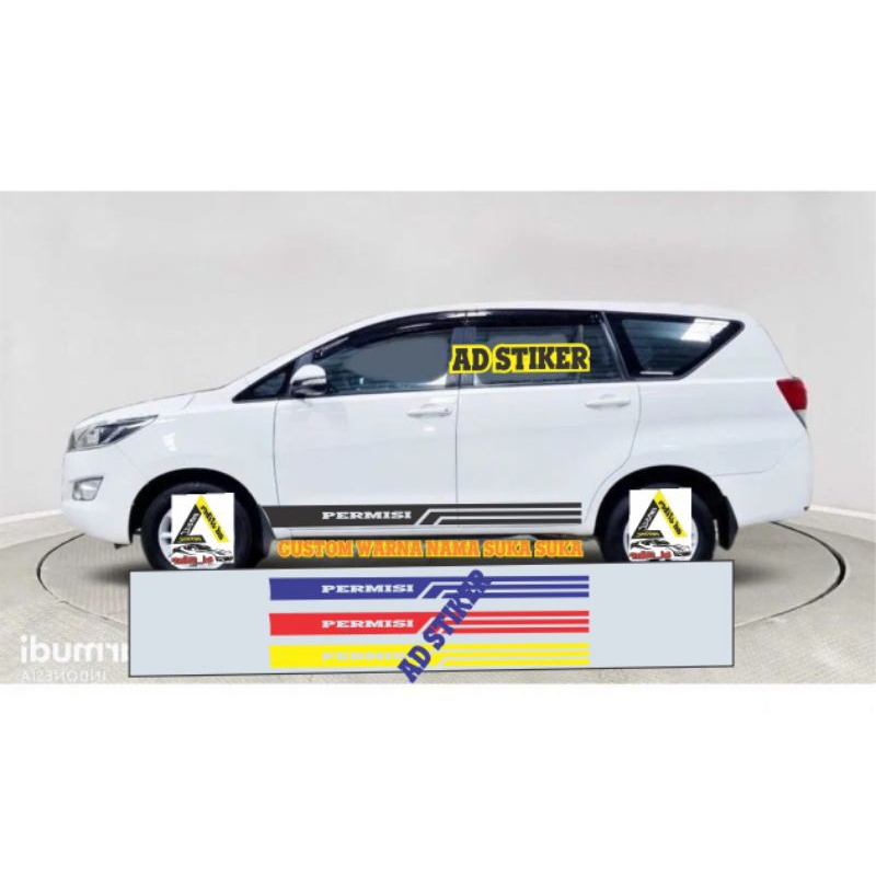 Jual 0081 STIKER MOBIL INNOVA AVANZA XENIA SIGRA TERIOS FORTUNER ...