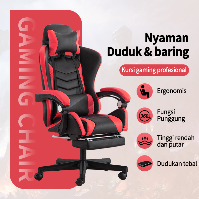 Jual Kursi Gaming/ Gaming Chair / Kursi Santai Kursi Gamers / Kursi Gamer / Kursui Putar / Kursi ...