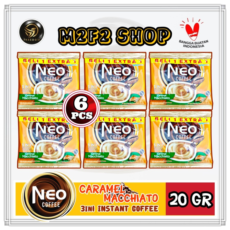 Jual Kopi Neo Coffee Caramel Macchiato 3in1 Sachet | GT - 20 gr ...