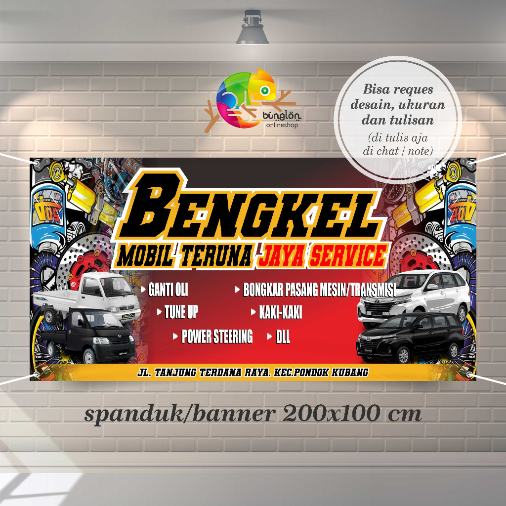 Jual 200x100 Spanduk Banner Bengkel Mobil Keren, Spanduk Bengkel Modern Racing | Shopee Indonesia