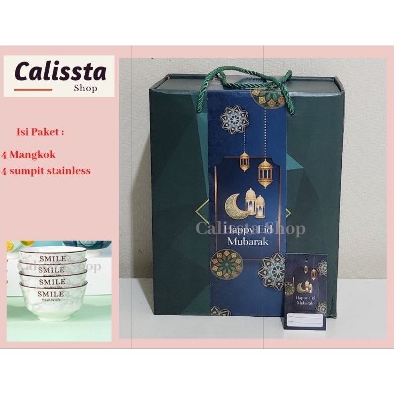 Jual MJ READY Hampers Lebaran / Idul Fitri Gift Mangkok Keramik Set ...
