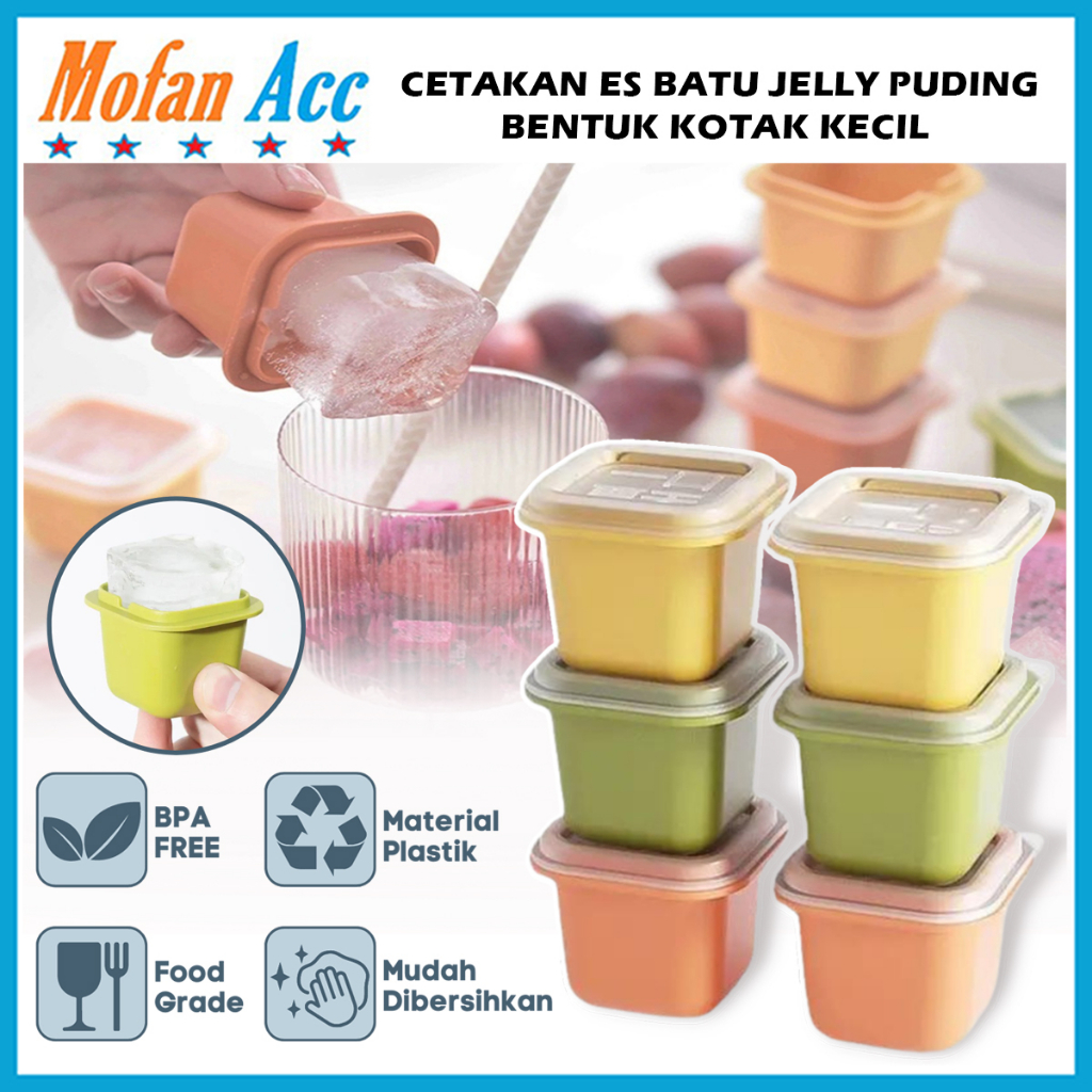 Jual Cetakan Es Batu Kotak Kecil / Mini Ice Cube Mold / Pencetak Puding ...