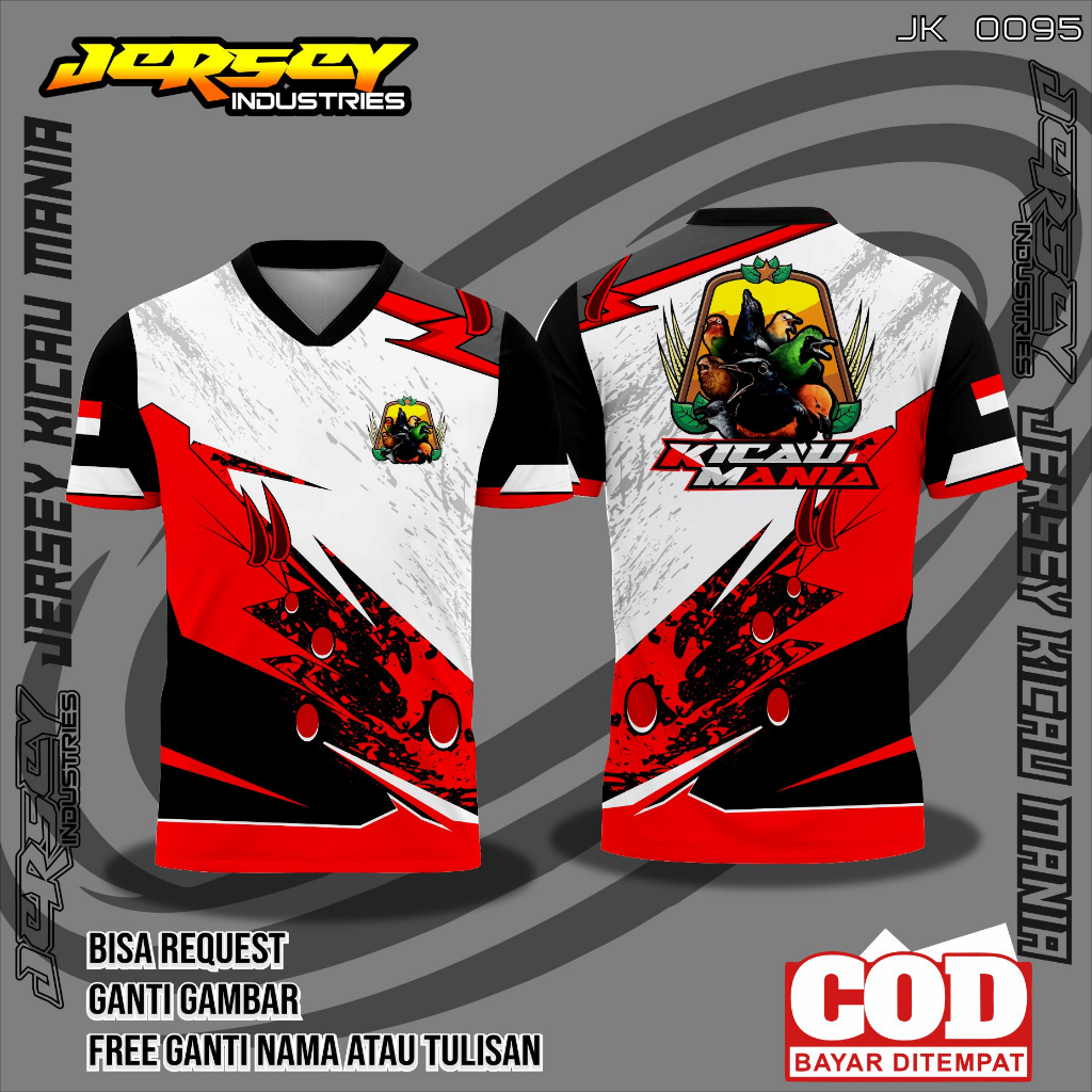 Jual [COD] Custom Jersey Burung Kicau Desain Simple, Bisa Request ...