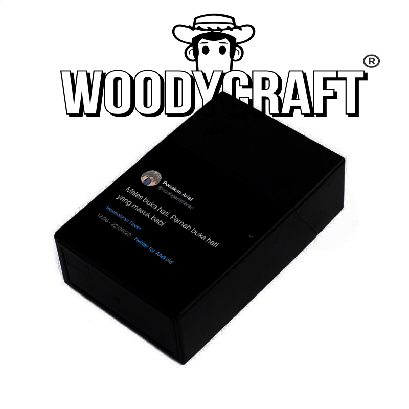 Jual KOTAK ROKOK BOX HITAM /KADO ULANGTAHUN / KOTAK ROKOK PLASTIK ...