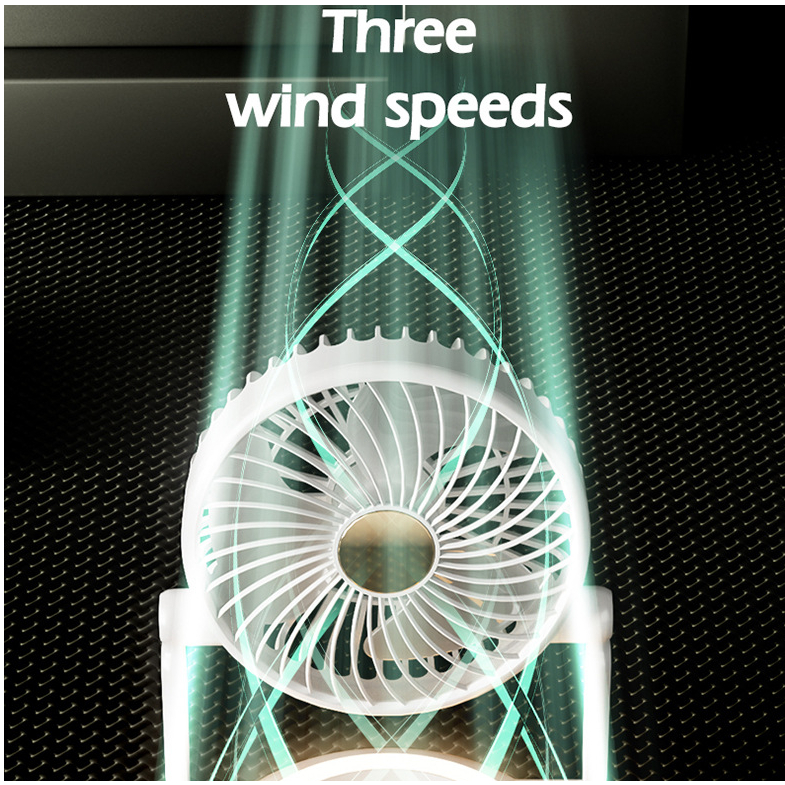 Jual Kipas Angin Mini LED Foldable design kipas angin dinding TYPE-C ...