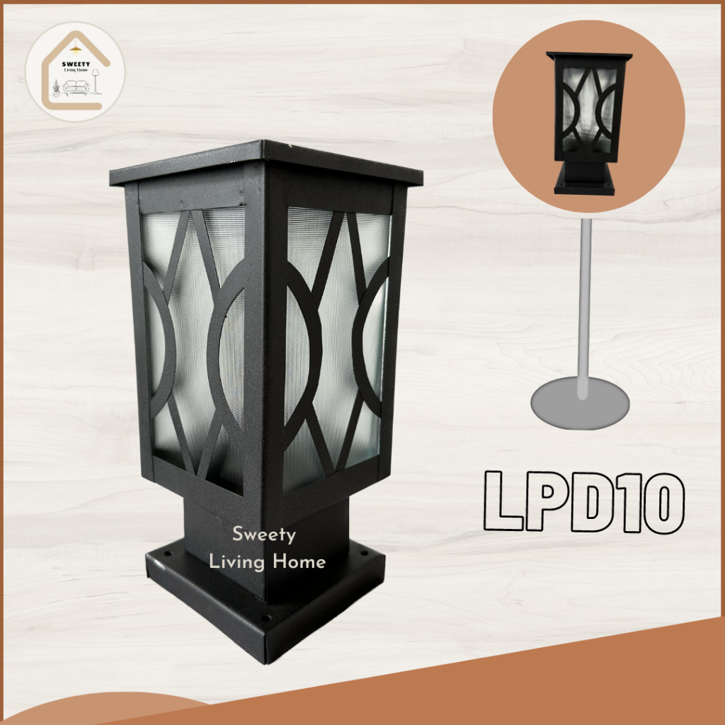 Jual Lampu Pilar Pagar / Atap Datar / Lampu Pagar Minimalis / Lampu ...