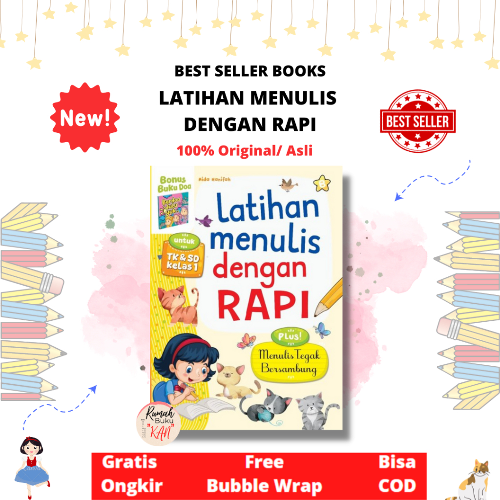 Jual BUKU LATIHAN MENULIS DENGAN RAPI PLUS MENULIS TEGAK BERSAMBUNG ...