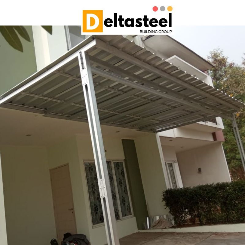 Jual Kanopi frame baja ringan atap spandek polos | Shopee Indonesia