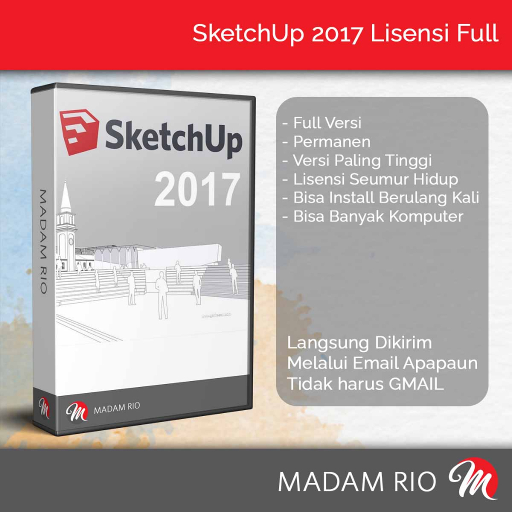 Jual (Hanya Untuk Win) SketchUp 2017 Atau SketchUp Pro 2017 Tidak Ada ...