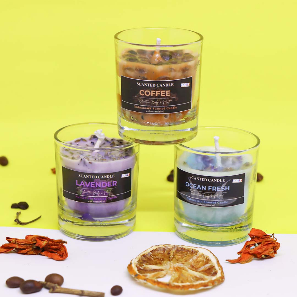 Jual LILIN AROMA TERAPI NATURAL SCANTED CANDLE / PENGHARUM RUANGAN ...