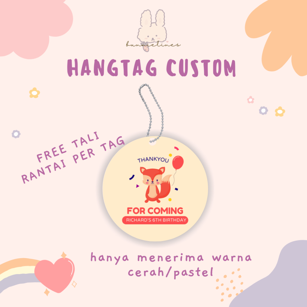 Jual hang tag hampers / goodiebag / ultah / wedding / souvenirs 24pcs ...