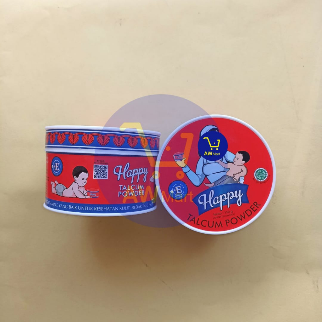 Jual BEDAK BAYI HAPPY 150 GRAM - BEDAK TABUR BAYI HAPPY TALCUM POWDER ...