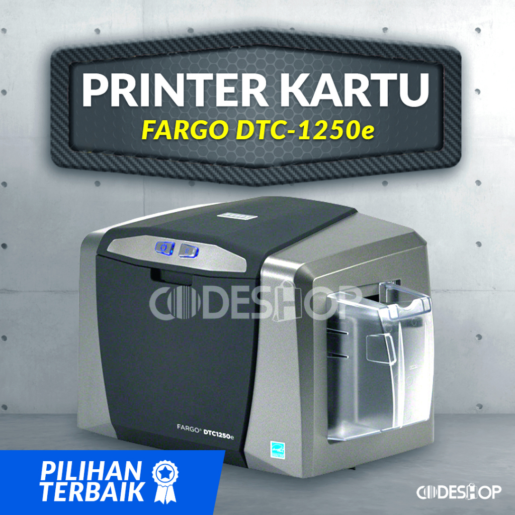 Jual ID Card Printer FARGO DTC 1250E 1250 E Cetak kartu PVC RECOMENDED ...