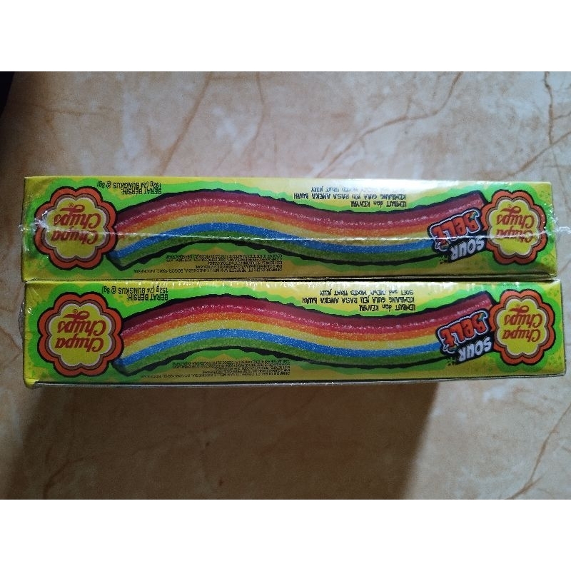 Jual Chupa Chups sour Belt Per box isi 24 pcs | Shopee Indonesia