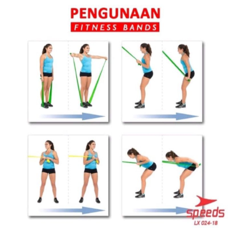 Jual SPEEDS lx 024-18 TALI KARET YOGA FITNES FILATES LOOPBAND ...