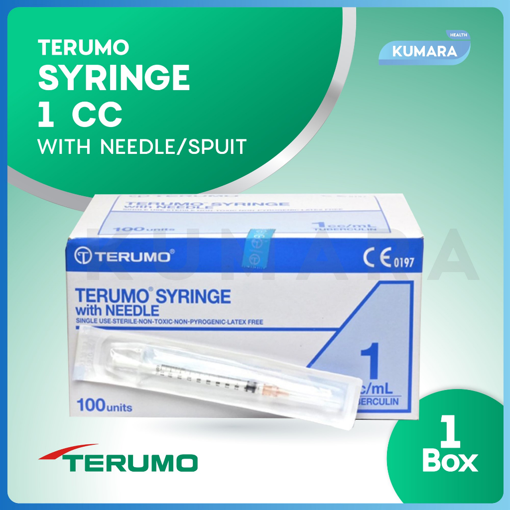 Jual TERUMO - Syringe 1cc with Needle / Spuit 1ml BOX | Shopee Indonesia