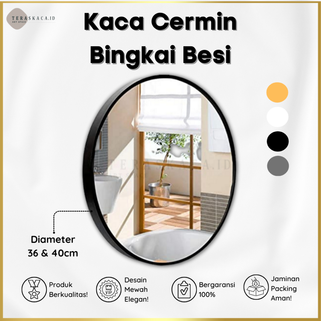 Jual Cermin Dinding Nordic Style / Dekorasi Kaca Cermin Bulat Gantung ...