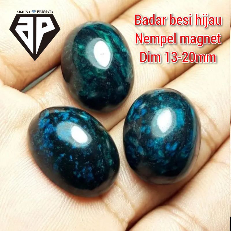 Jual BATU BADAR BESI HIJAU NEMPEL MAGNET | Shopee Indonesia