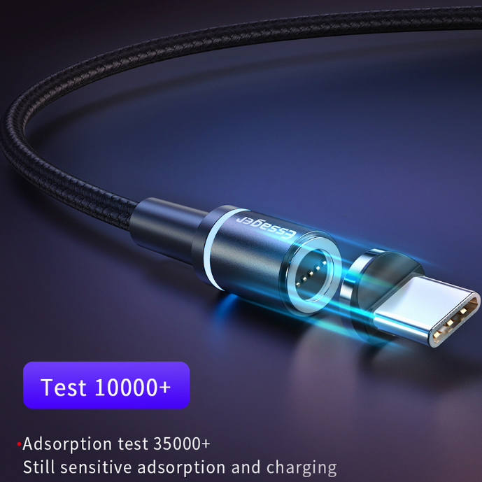 Jual ESSAGER 3A Fast Magnetic Charger Cable 5-pin Magnetic Cable Micro ...