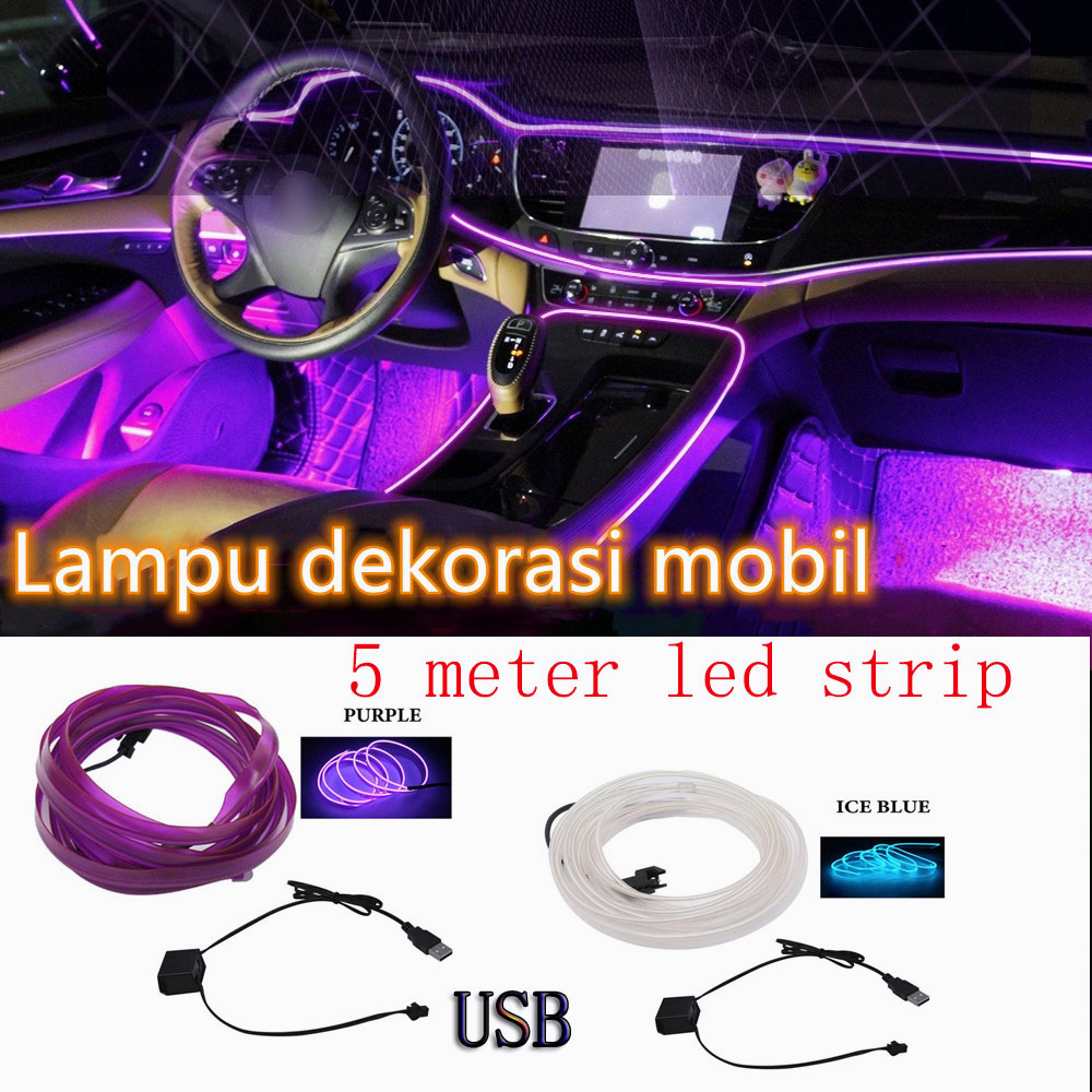 Jual 5m Lampu Strip Neon Led Fleksibel Panjang usb Untuk Dekorasi ...