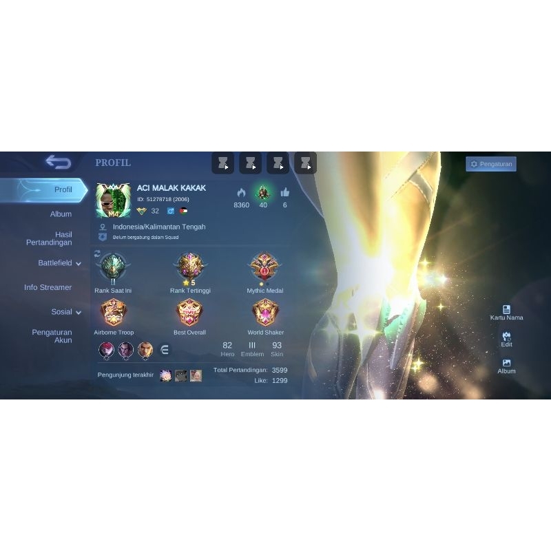 Jual Software idm Acc Game MOBILE LEGENDS ML SULTAN MONSEP Skin Beatrix ...