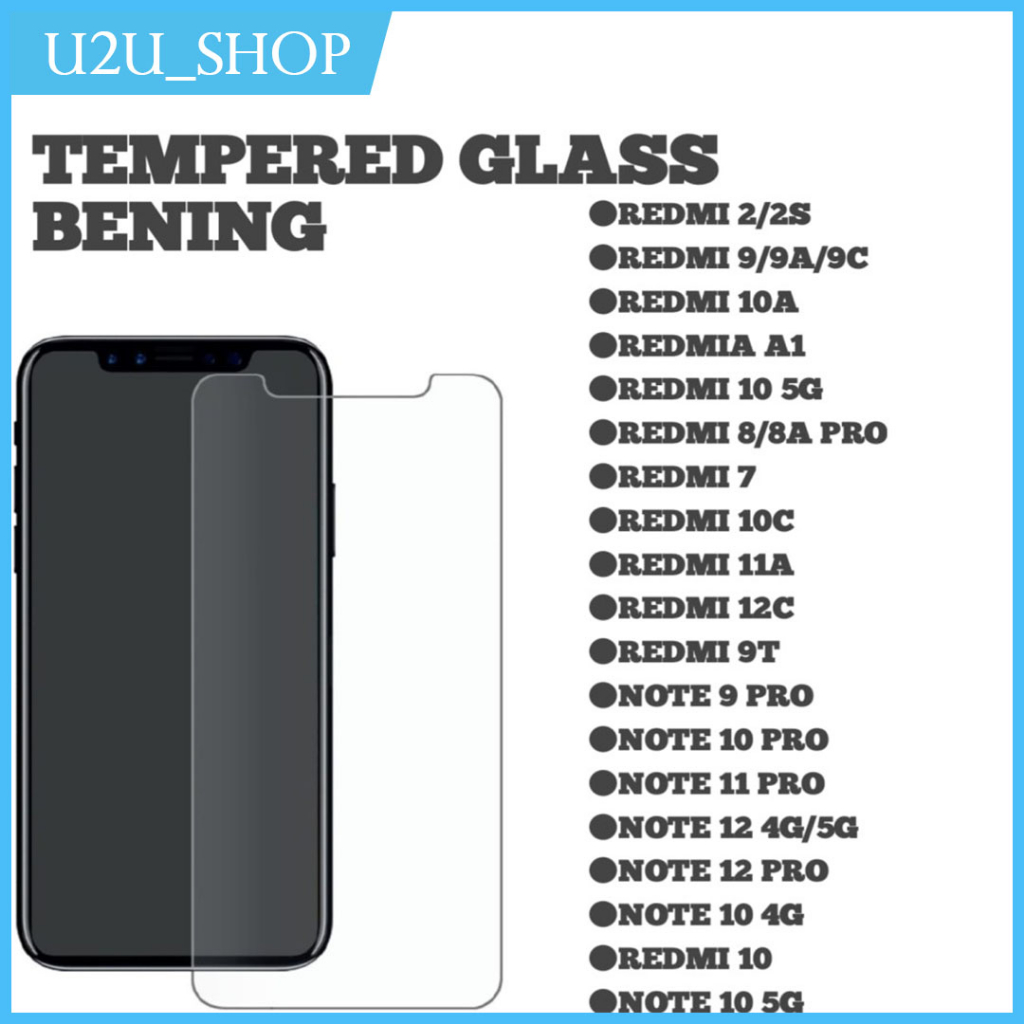 Jual Tempered Glass Bening Xiaomi Redmi 2 4A 3 3X 3S A1 A2 A3 7 8 8a Pro Redmi 13 9 9a 9c 9t 10a ...