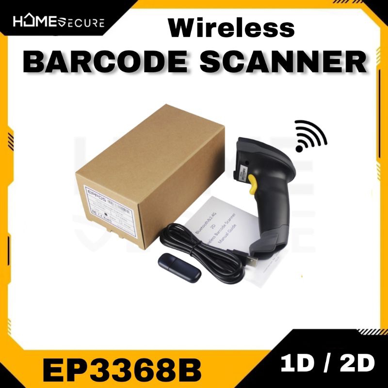 Jual Barcode Scanner Wireless 1D / 2D Eppos EP3368B Barcode Scanner ...