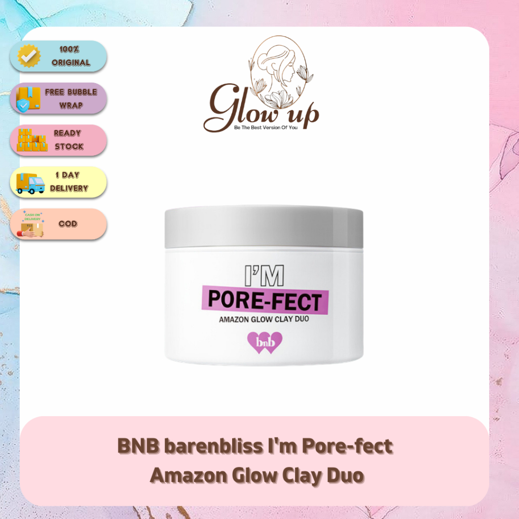 Jual GLOWUP [NEW LAUNCH] BNB barenbliss I'm Pore-fect Amazon Glow Clay Duo | Shopee Indonesia