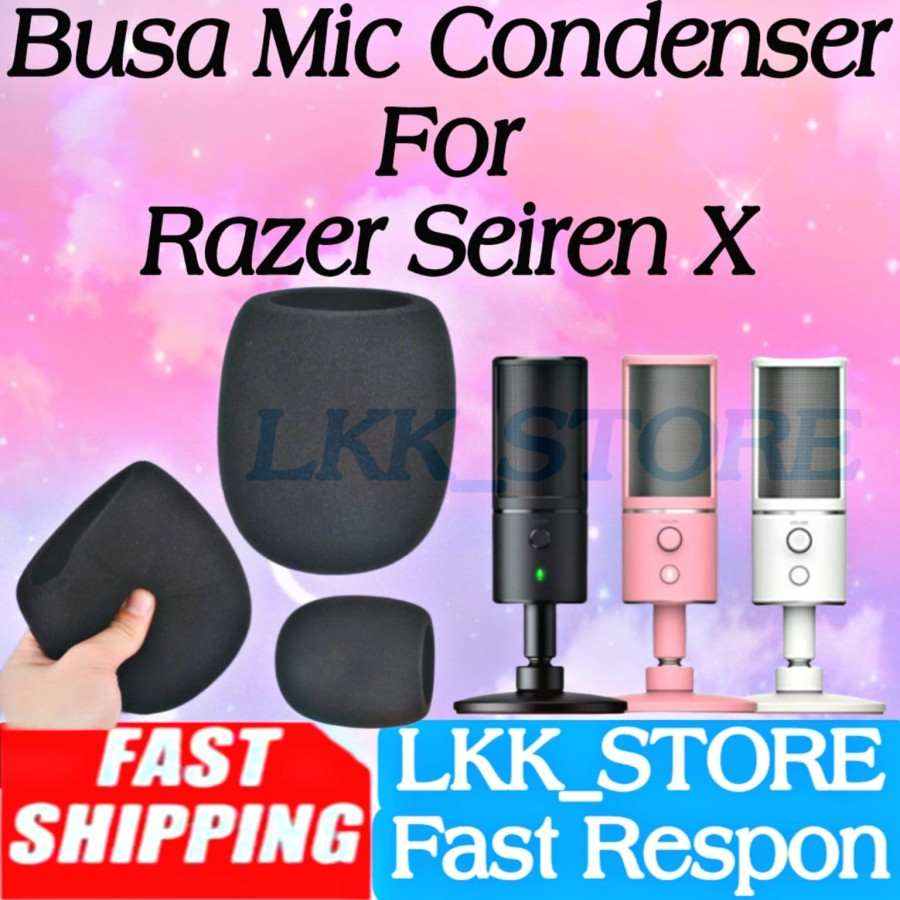 Jual Busa Mic Condenser Razer Seiren X Emote Mercury Quartz Foam ...